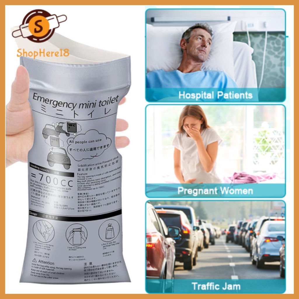 IKQPH 700ML Travel Portable Disposable Car Urine Bags Camping Pee Bags ...