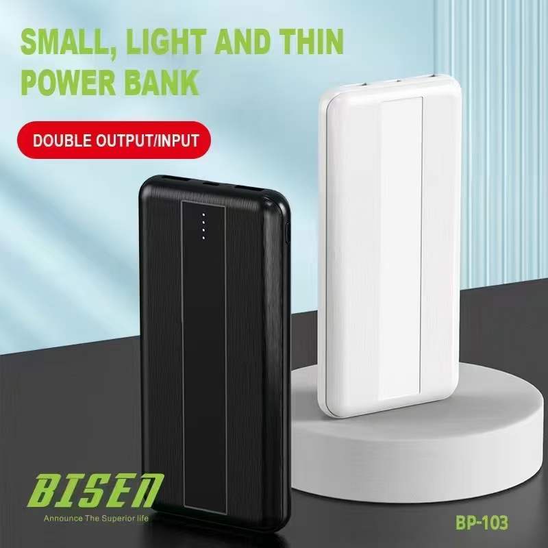 BISEN BP103 5V2.4A Micro USB Type-C 10000mAh Powerbank | Shopee Philippines