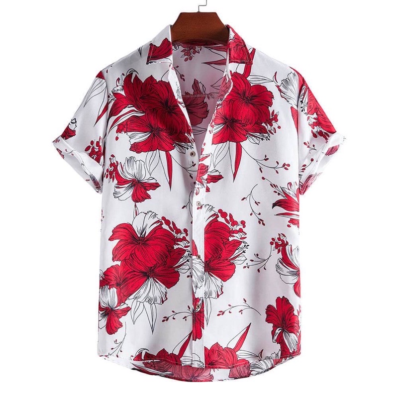 FASHION SUMMER HAWAIIAN FLORAL POLO NEW DESGIN | Shopee Philippines