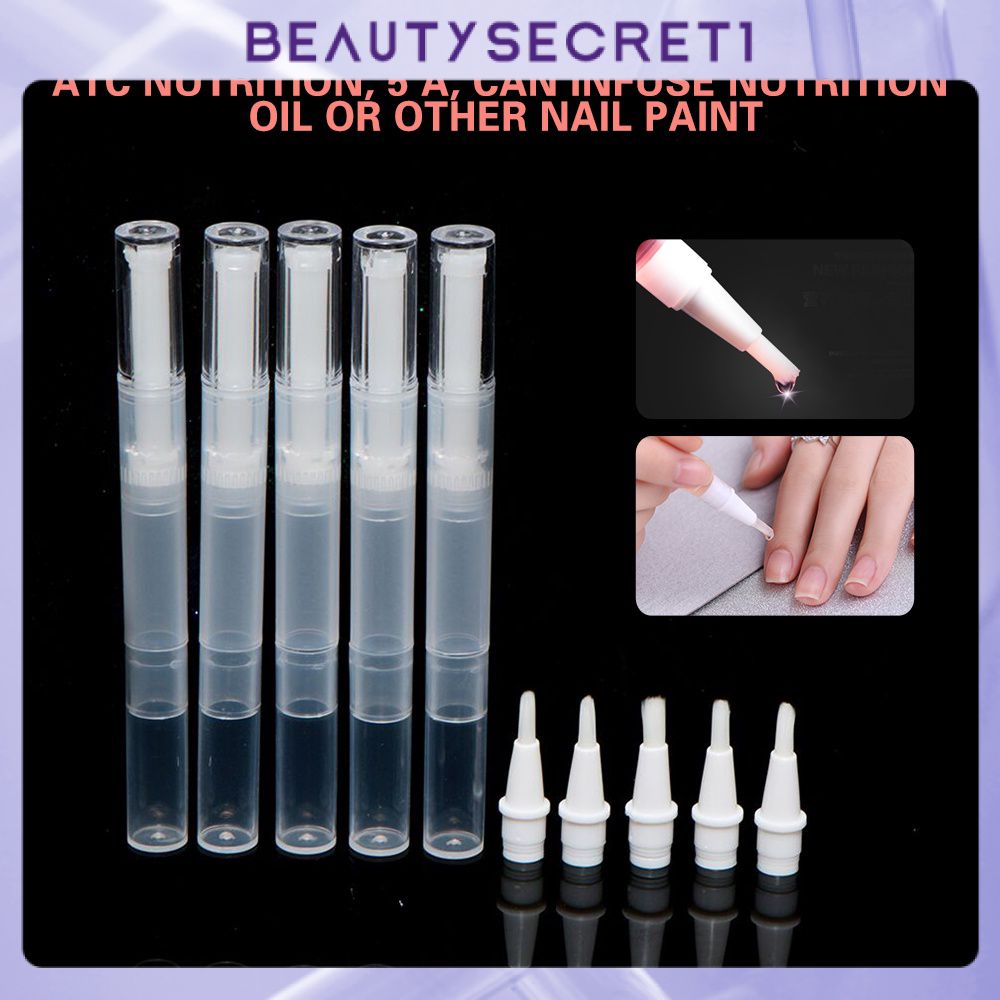 Nail Oil Empty Pen Botttle with Brush Applicator Portable Beauty ...