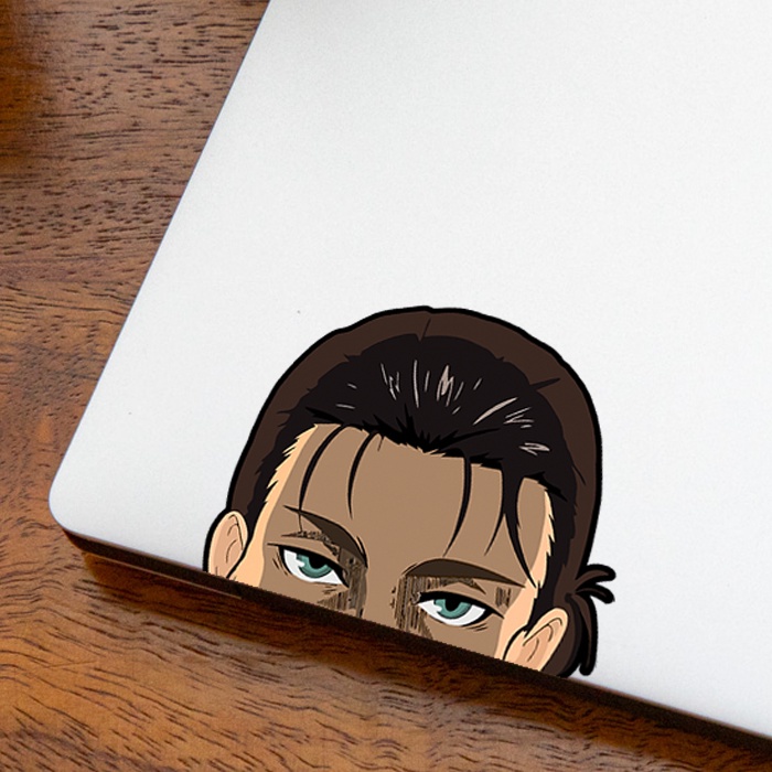 Vinyl Waterproof Laminated Eren Peeker Sticker | Attack On Titan ...