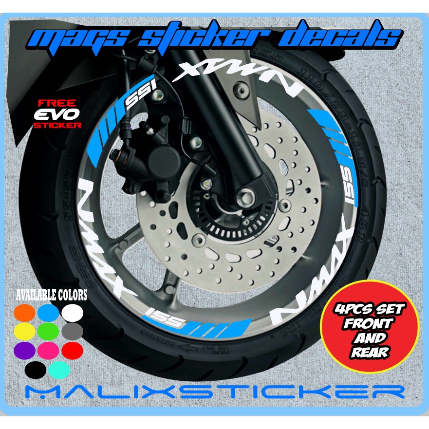 Nmax 155 mags sticker 4pcs set front and rear decals | Shopee Philippines