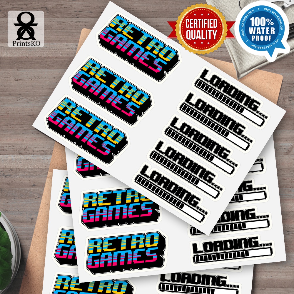 Retro Games Water Proof Stickers - Design | Shopee Philippines