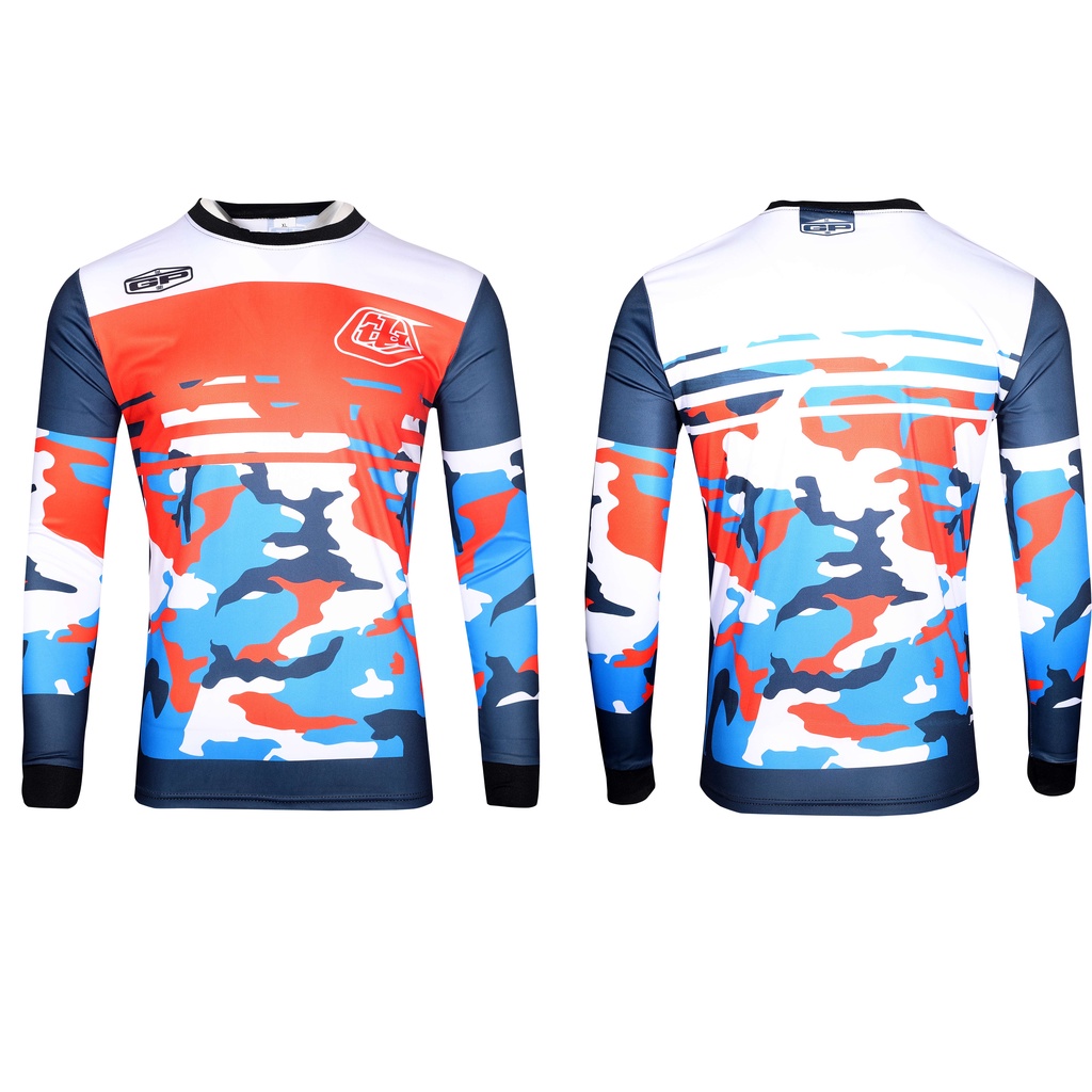Motocross Riding Jersey Long Sleeve Dri Fit Motorcycle Shirt Motorrad Bike Jersey | Shopee ...