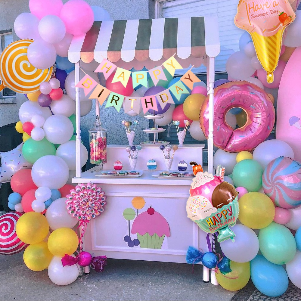 Candyland Birthday Party Decorations Donut Birthday Party Supply Candy ...