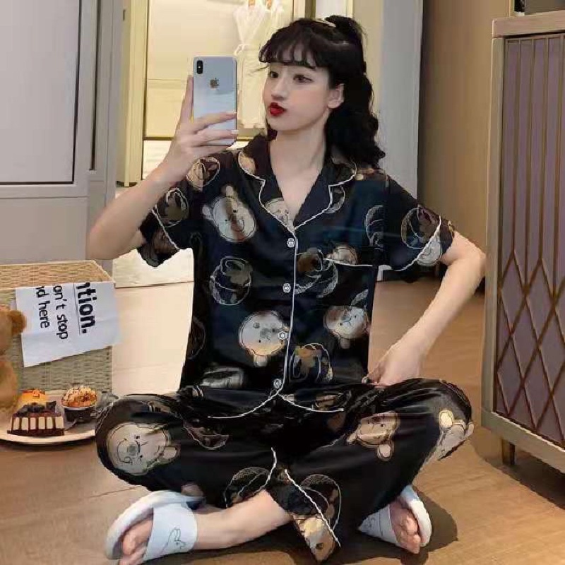 preloved silk sleepwear terno for live selling only | Shopee Philippines