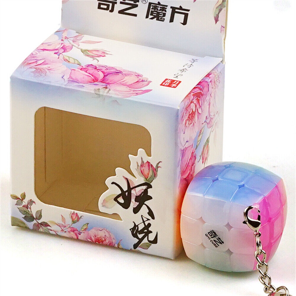 Qiyi Keychains Mini Cube 3x3x3 Jelly Plane Small Magic | Shopee Philippines