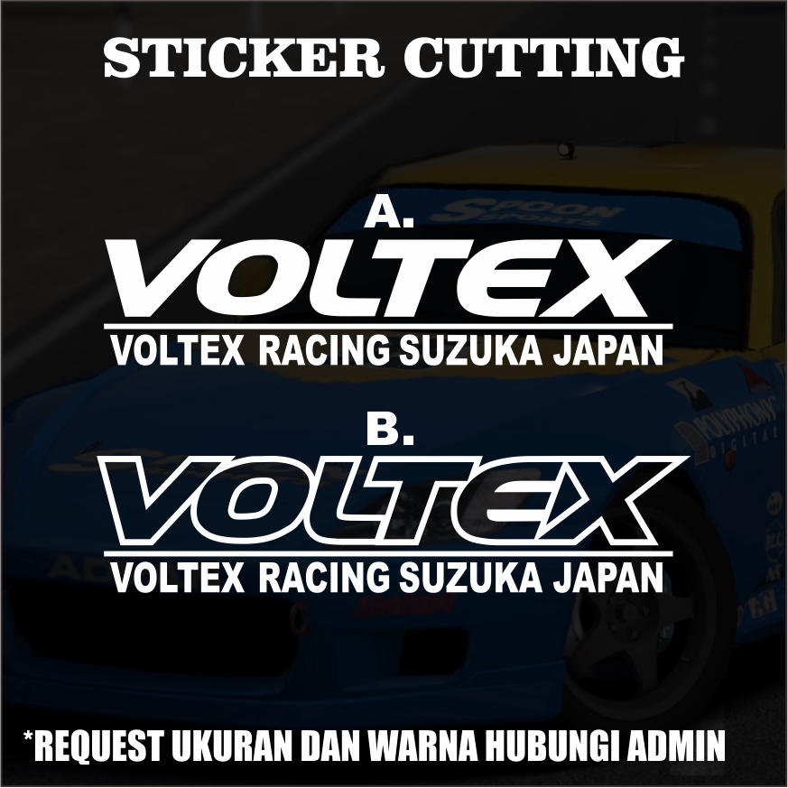 Suzuka Japan Voltex Racing Cutting Sticker/Sticker Cutting | Shopee ...