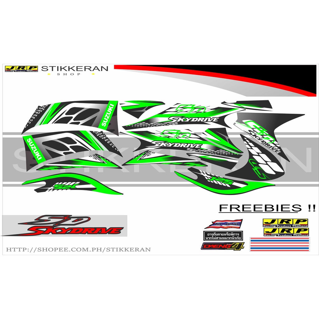SUZUKI SKYDRIVE 125FI STOCK DECAL PREMIUM QUALITY DECALS | Shopee ...
