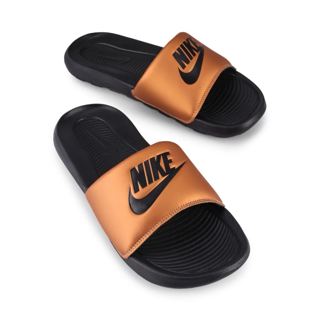 Victori One Slide Metallic Copper Women Sandals Slip-on | Shopee ...