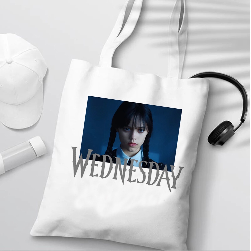 i Hate Everything Wednesday Addams shopping bag eco bolsa jute bag ...