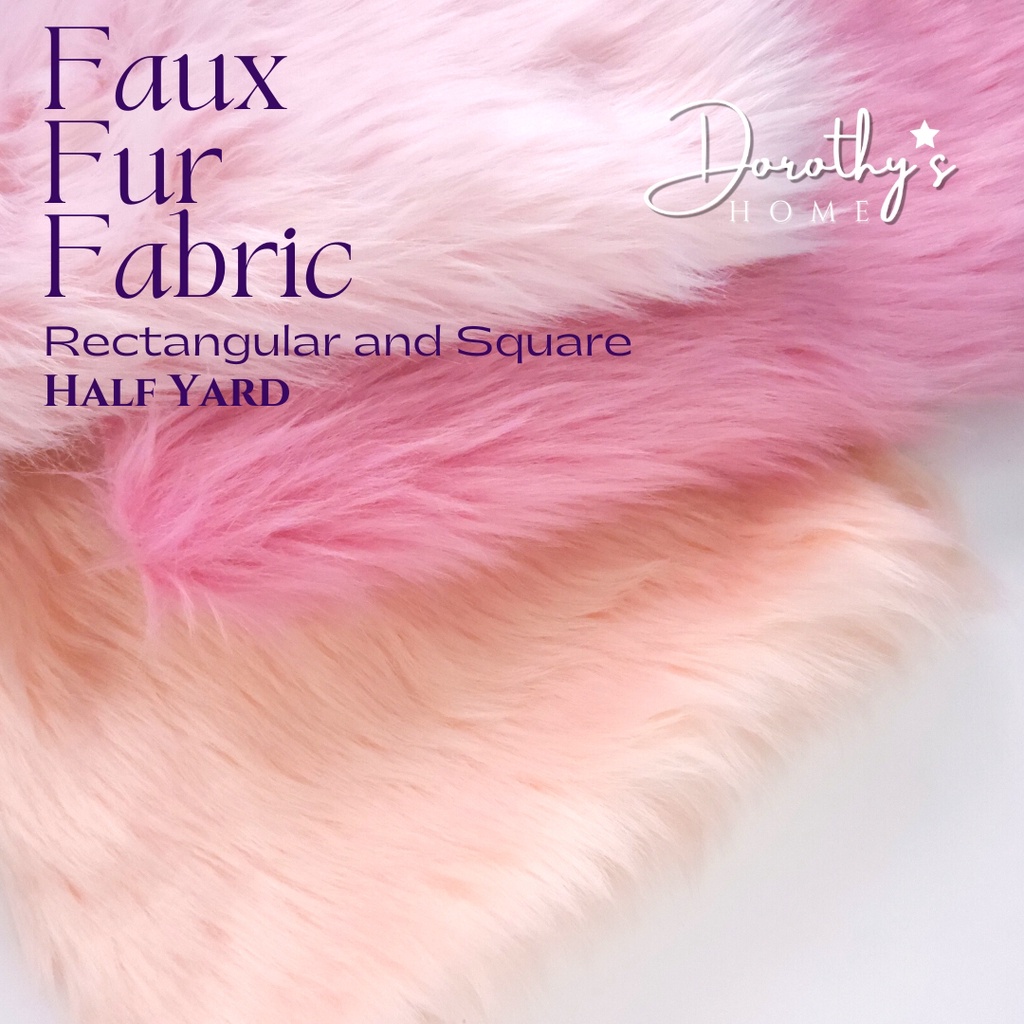 Standard Plush Flatlay Faux Fur Fabric, Half Yard, Table Cover, Fur ...