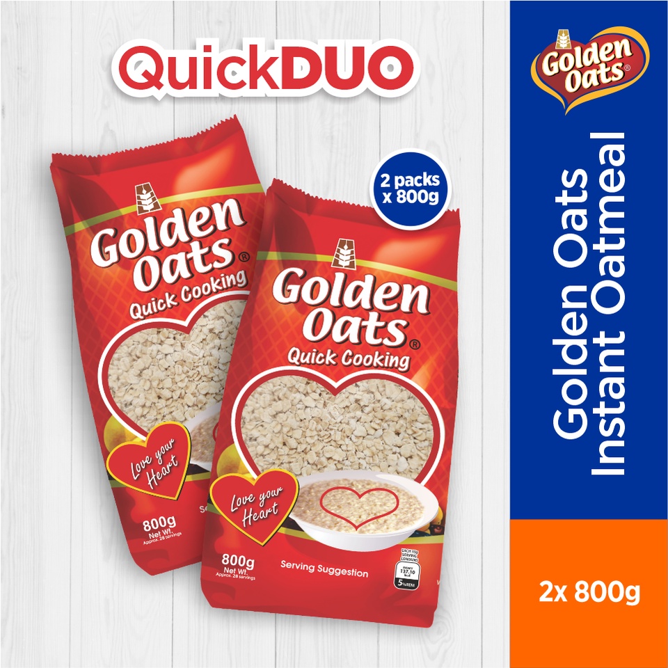 GOLDEN OATS Quick Cooking Oats Duo 800g | Shopee Philippines