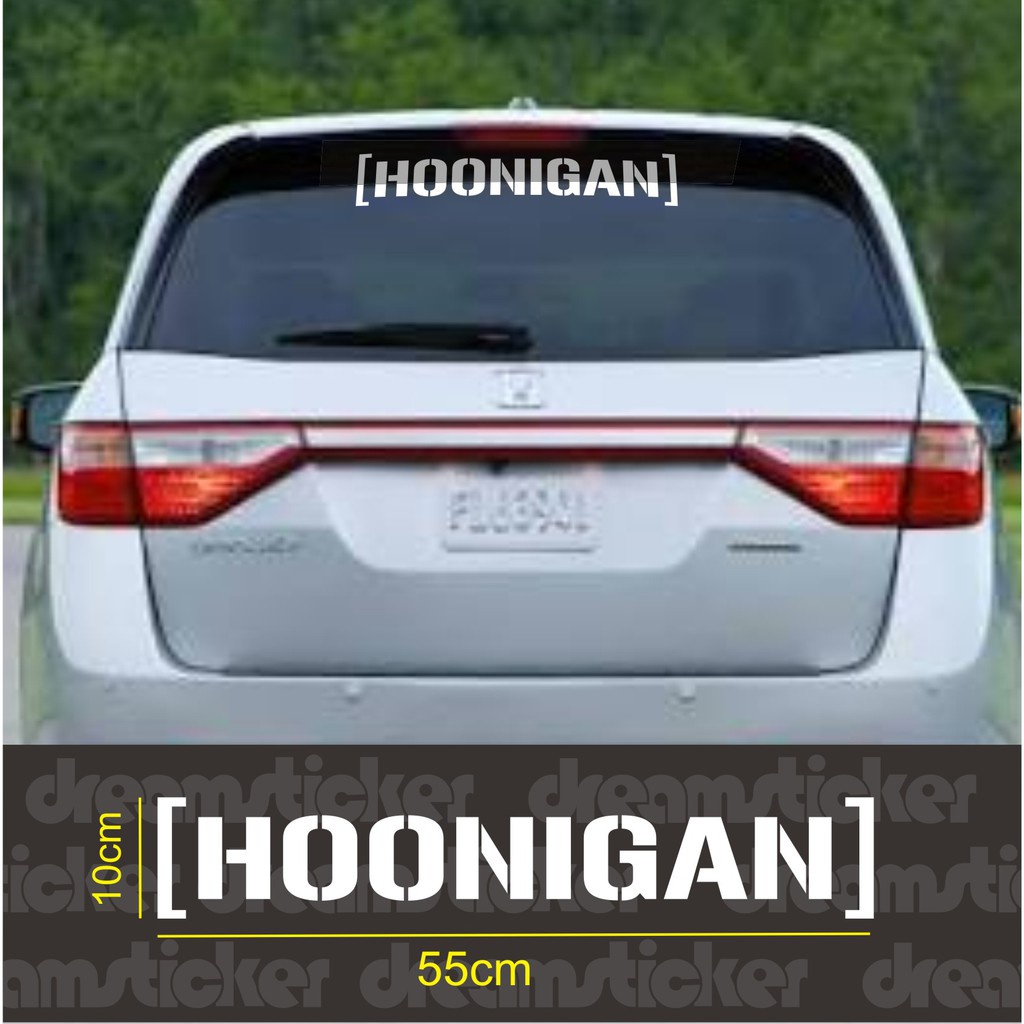 Ikomard sticker HOONIGAN Rear Window sticker Car Rear Window Cuttung ...