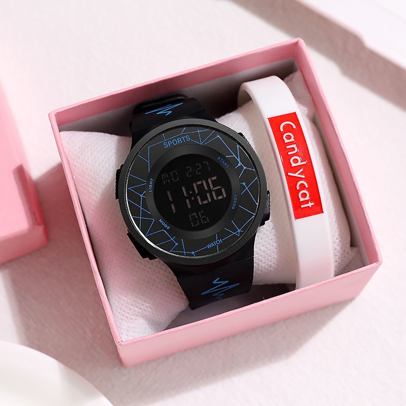 Men Outdoor luminous Waterproof Alarm Clock Sport Student Chronograph ...