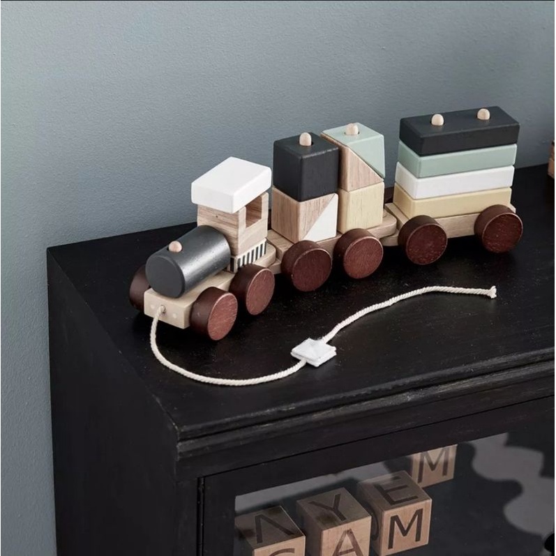 NEW‼️2-in1 Pull and Stack Wooden Train | Shopee Philippines