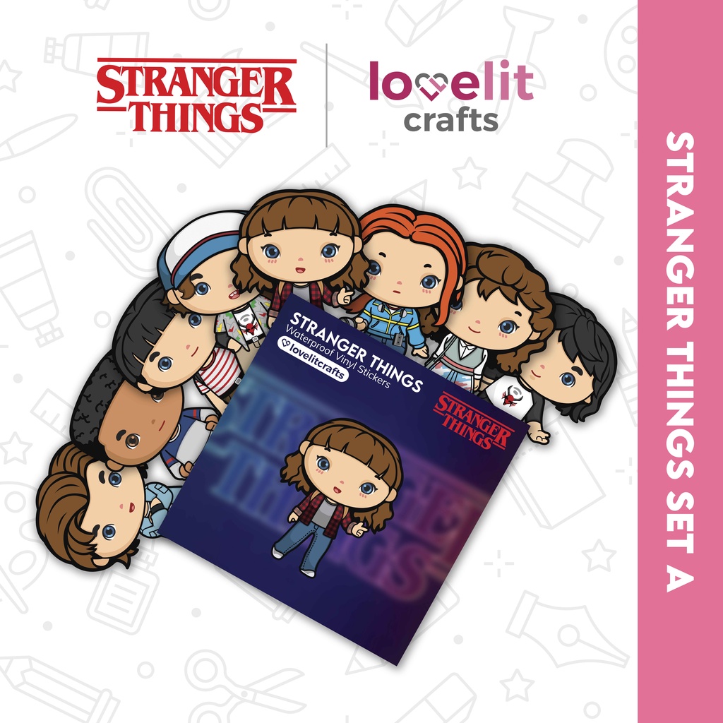 Stranger Things Sticker Set A | Stranger Things | Waterproof ...