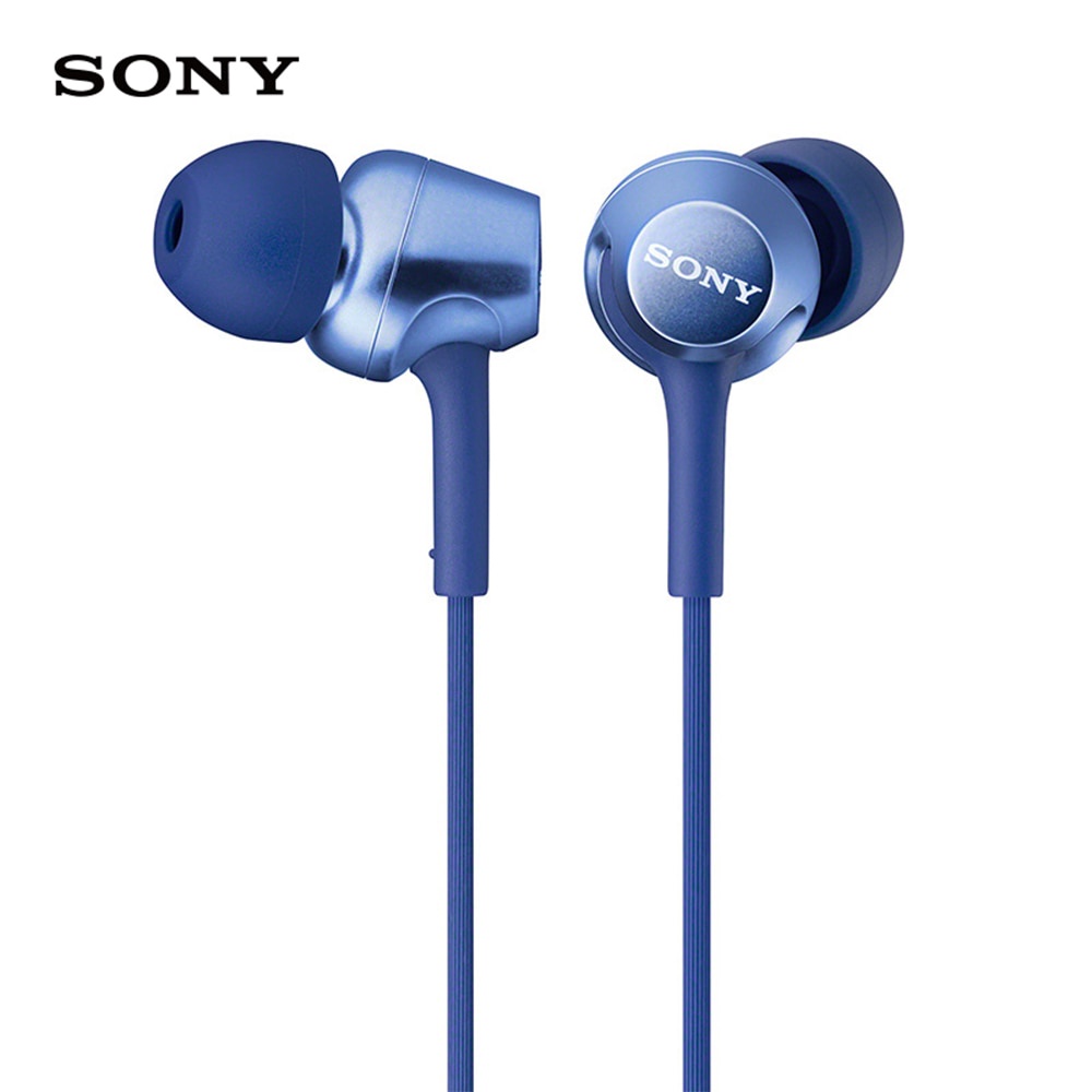 SONY MDR-EX255AP Wired Earphones 3.5mm HIFI Stereo Headphones With Mic ...