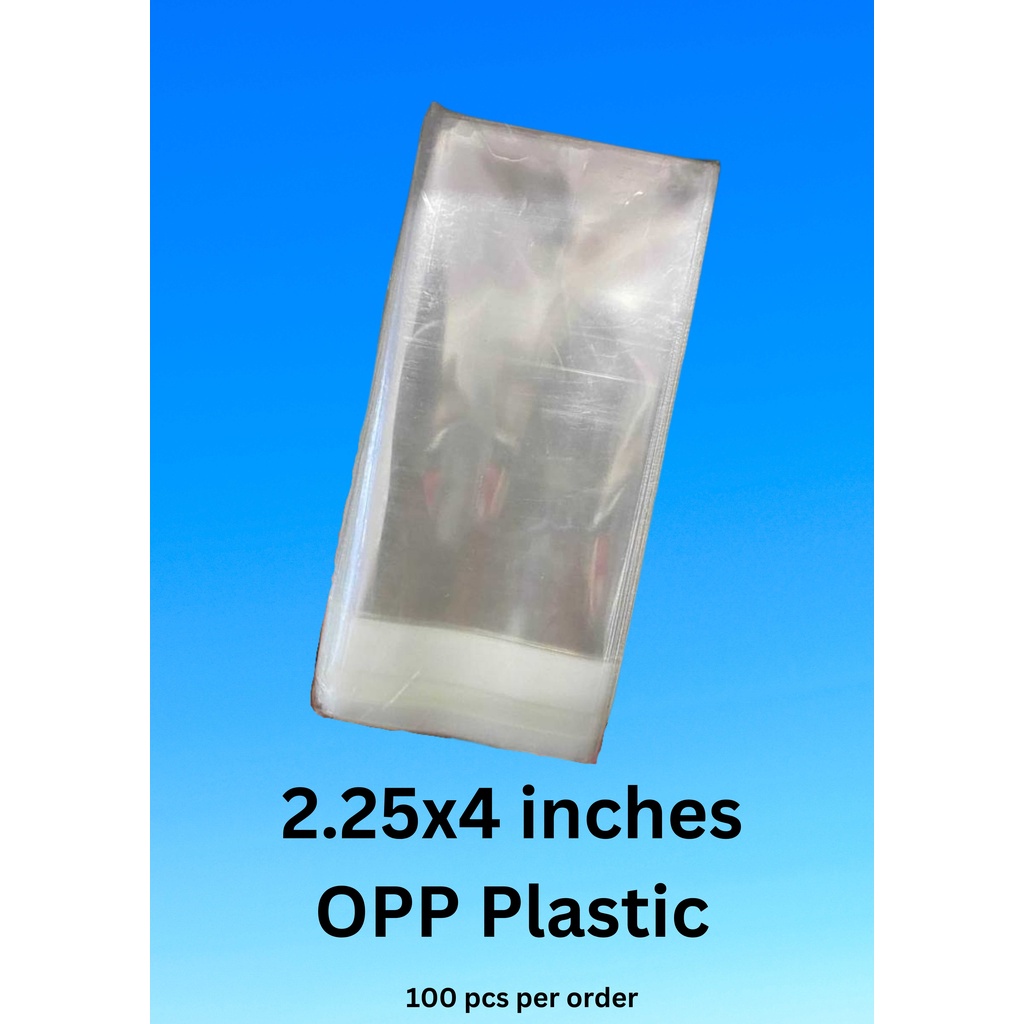 2.25x4 OPP Plastic with adhesive / ATM Size | Shopee Philippines