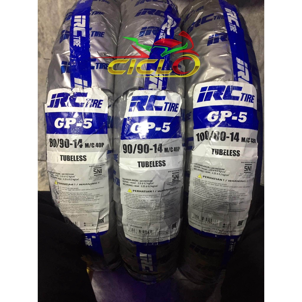 IRC GP5 80/90 90/90 100/80 14 Mio/Click/Beat | Shopee Philippines