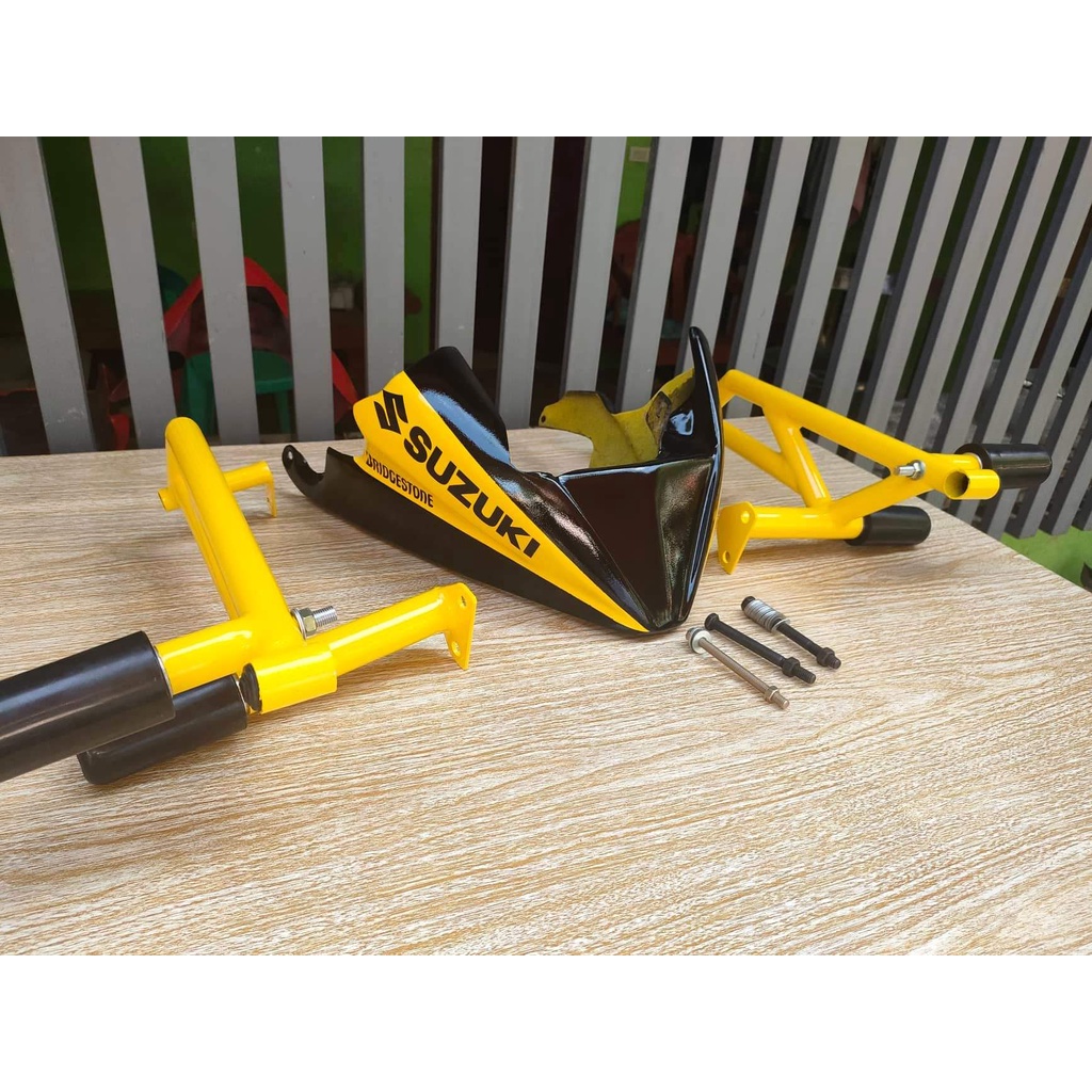 SUZUKI GIXXER 2020/2022 TRELLIS DUAL SLIDER AND BELLYPAN | Shopee ...