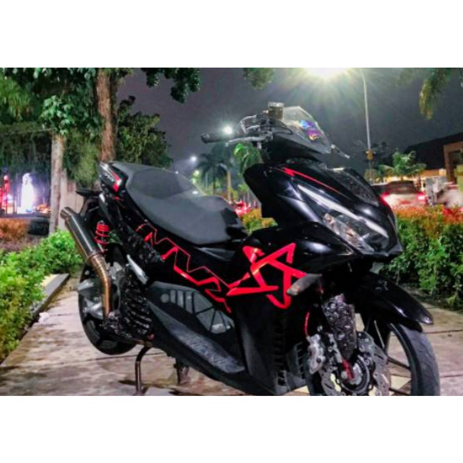 AEROX ALL NEW CONNECTED 155 STAR MOTIF NON TRANSPARENT STRIPING ...