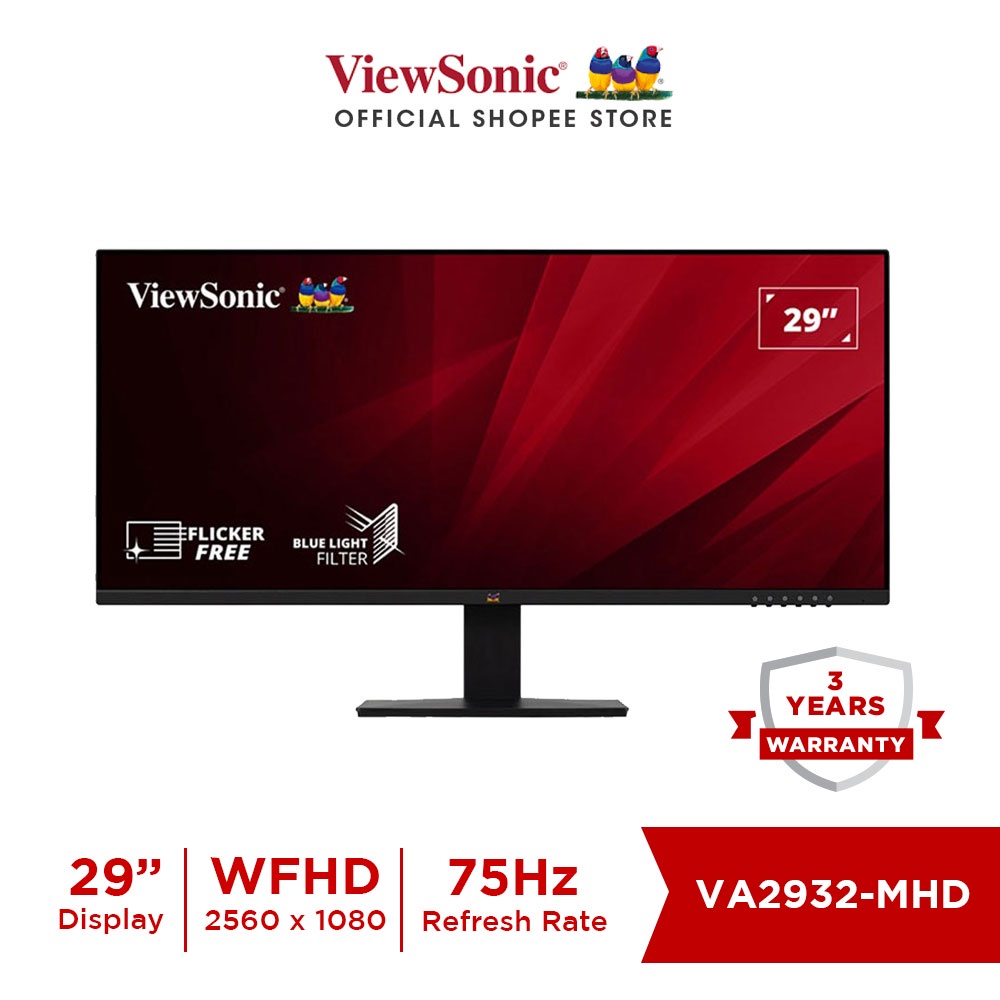 ViewSonic VA2932-MHD 29" WFHD 2560 x 1080 IPS Monitor | Shopee Philippines