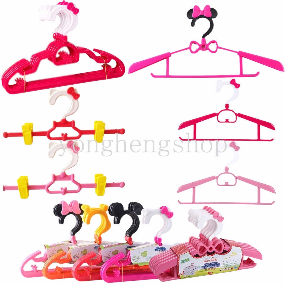 1pcs Cute Cartoon Kids Clothes Hanger with 360 Rotate Hook Kawai Anti ...