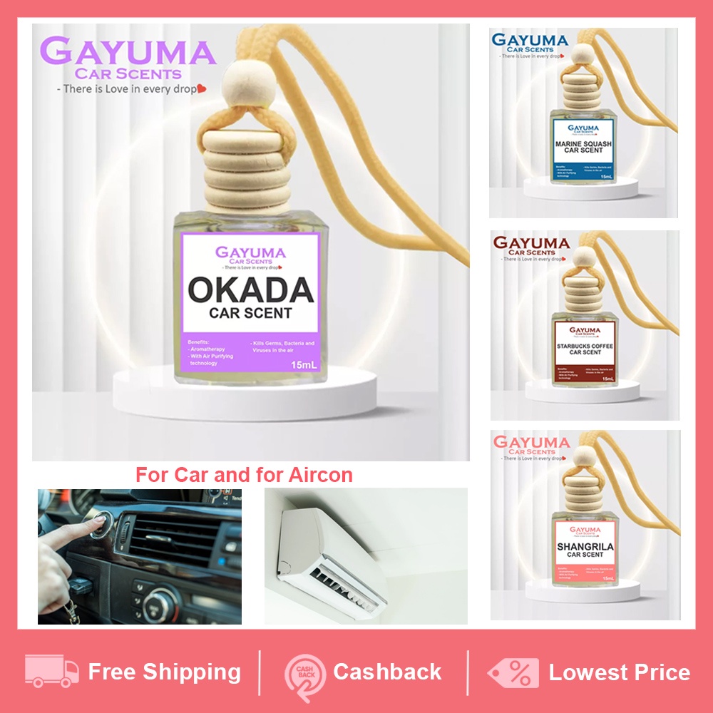 Gayuma Car and Aircon Hanging Diffuser Oil Based Scent hotel inspired ...