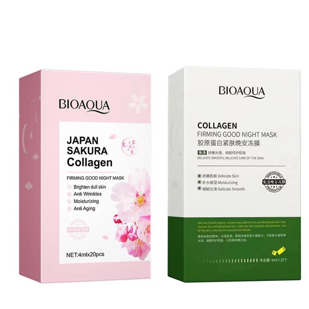 BIOAQUA Collagen Firming Night Sleeping Mask Anti-Aging Moisturizing ...