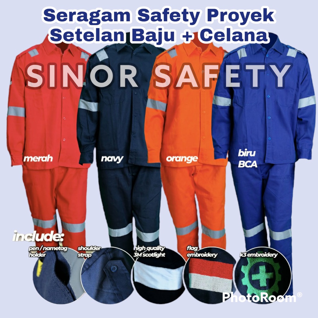 Wearpack Safety Suit Model Shirt + Pants Factory Project Work Uniform ...