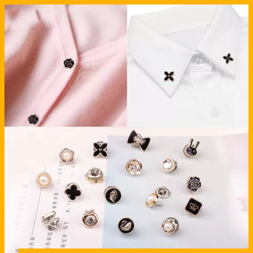 Sewing-free Small Buttons Clothes Shirts Detachable Invisible Anti ...