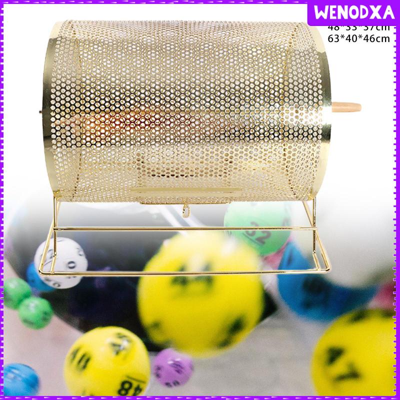 [Wenodxa] Raffle Drum Rotate Drum Raffle Drawing Ticket Drum for ...