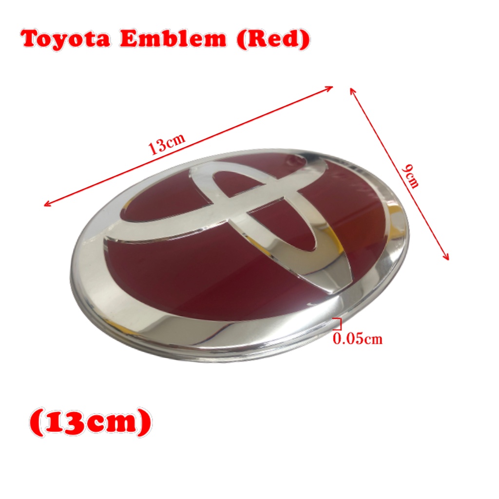 COS TOYOTA Car Logo Emblem Car Front Grille Emblem Logo Rear Trunk ...