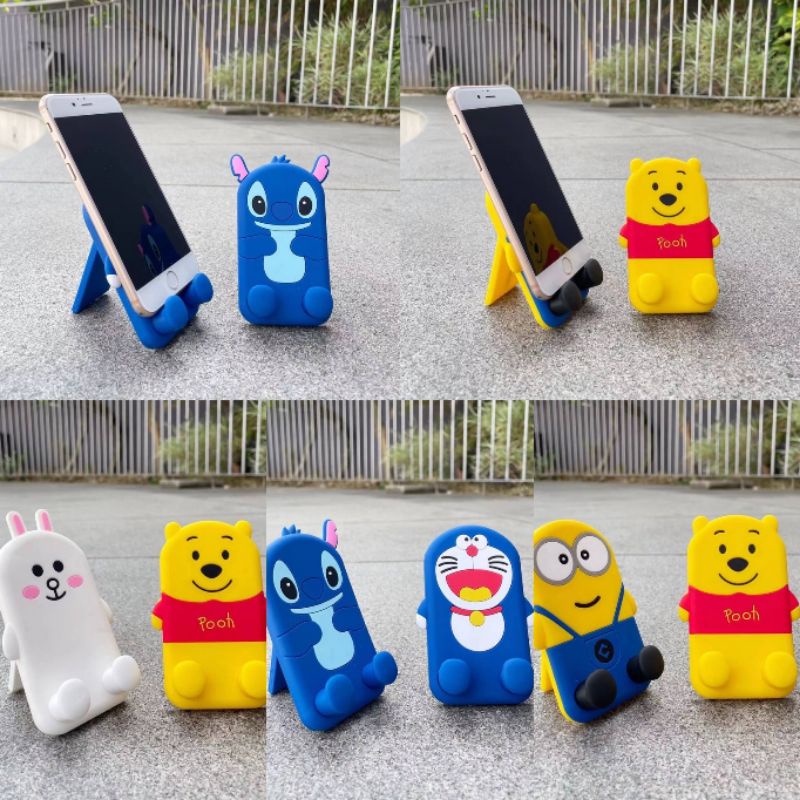 Character Cellphone Mobile Phone Holder Stand Minions Pooh Stitch ...
