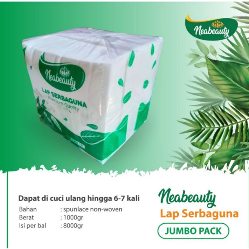 Jumbo Multipurpose Wipe TISSUE 1kg NEA BEAUTY TISSUE Save | Shopee ...