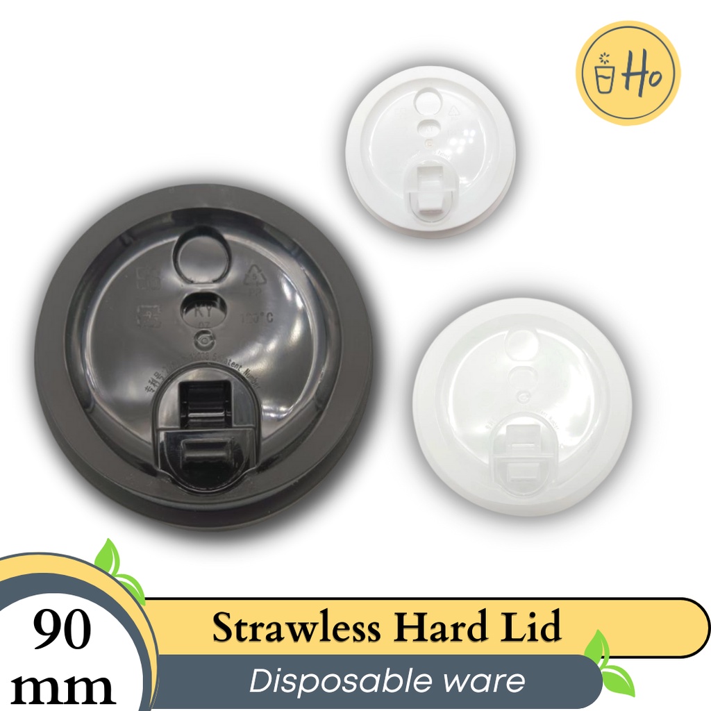Strawless Hard Lid 90MM/White/Clear/Black | Shopee Philippines