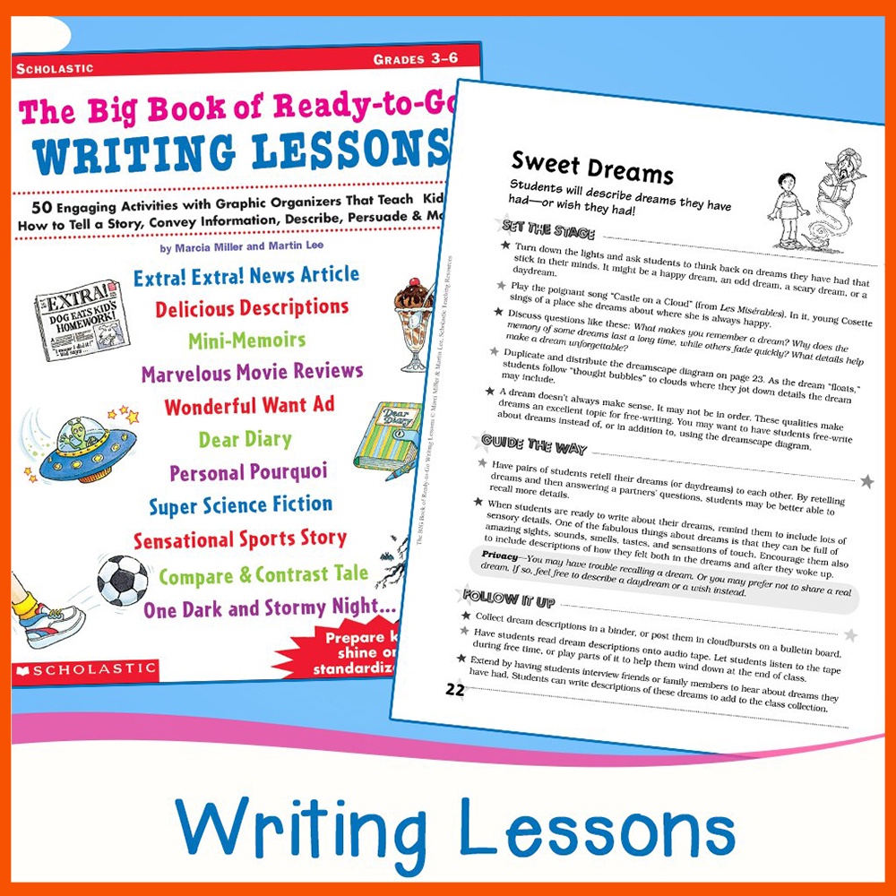126 Pcs Ready To Go Writing Lessons: 50 Engaging Activities with ...