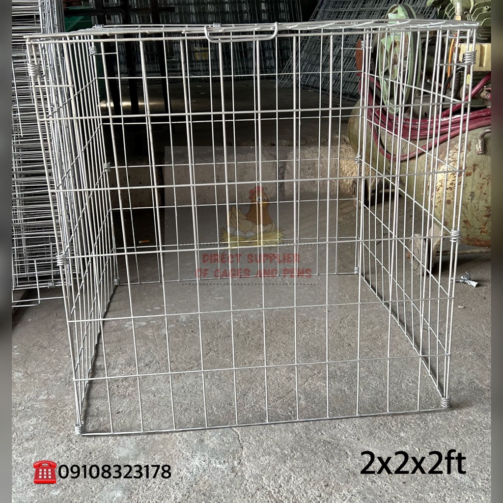 2x2x2 feet galvanize cage square pen hardening pens | Shopee Philippines
