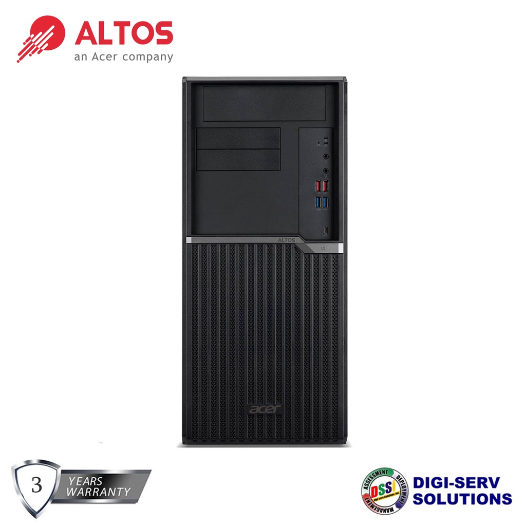 Acer Altos VM4680G Workstation Tower 30L, i7-11700 16GB 256GB SSD+1TB ...