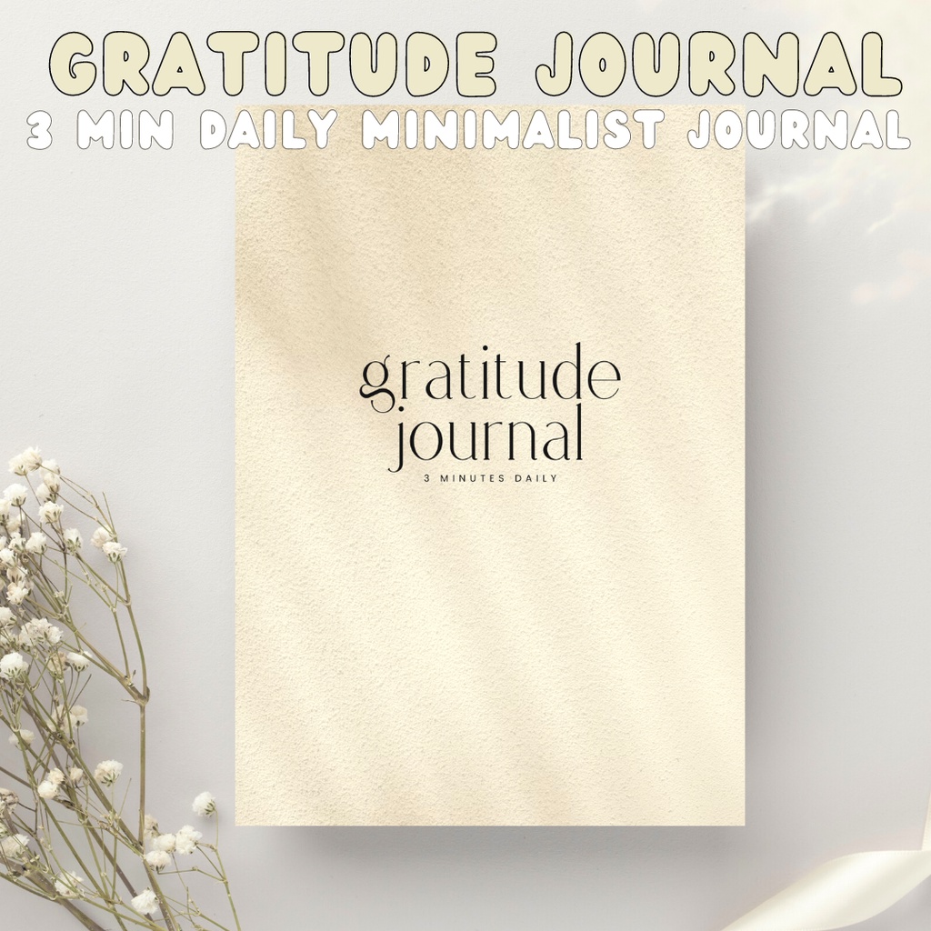 Gratitude Journal 3 Minute Minimalist Journal Workbook | Shopee Philippines