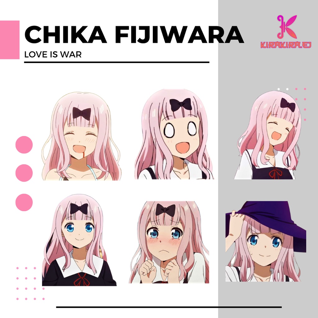 STICKER Chika Fujiwara Sticker Love is War Water Proof Vinyl Anime ...