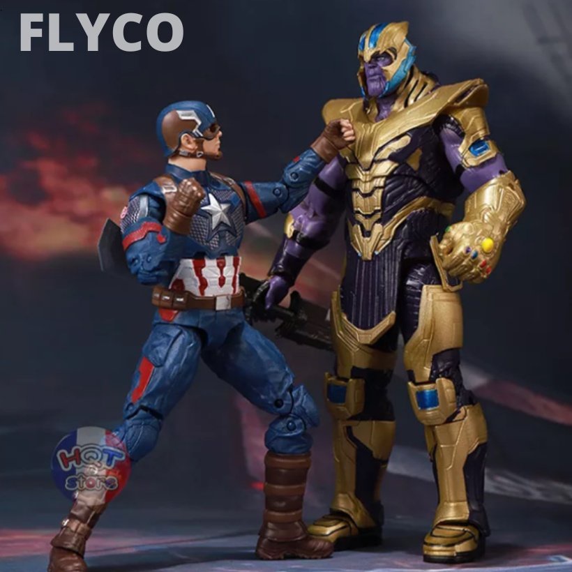 Avengers Marvel Flyco Iron Man Spiderman Thanos Captain America Figure ...