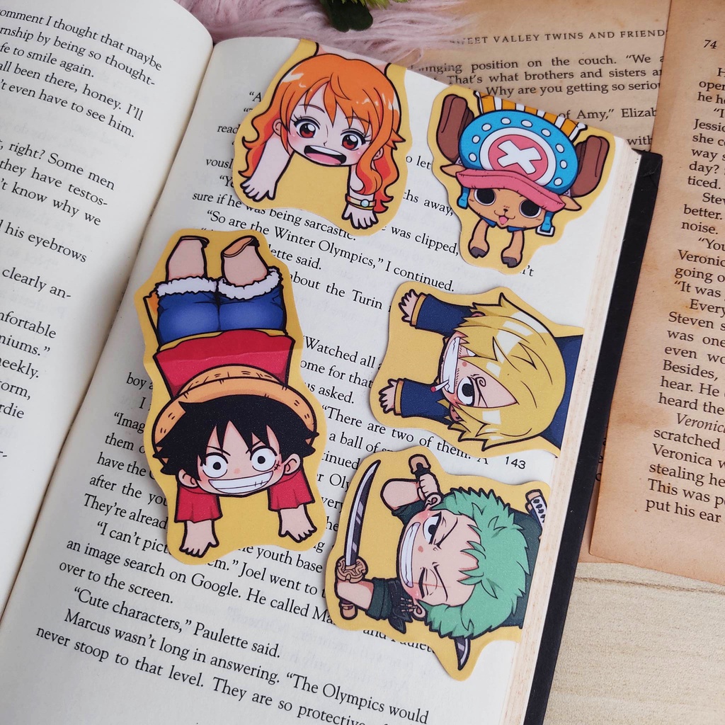 One Piece Chibi Magnetic Bookmarks | Shopee Philippines