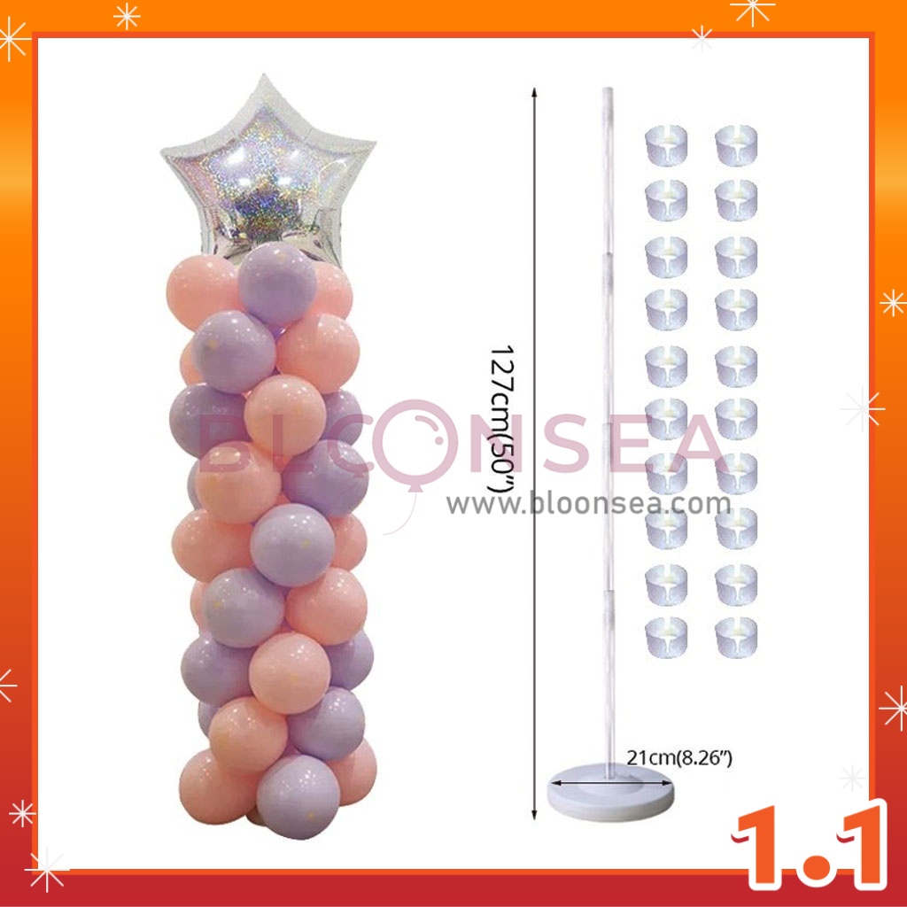 Balloon Upright Column Arch Floor Grand Opening Shop Base Kit Stand ...