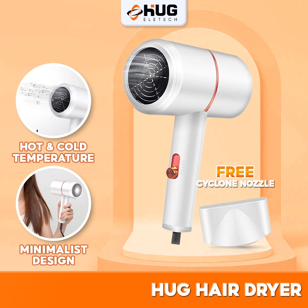 HUG Hair Dryer Mini Travel Compact Hair Salon Style Blower Electric ...