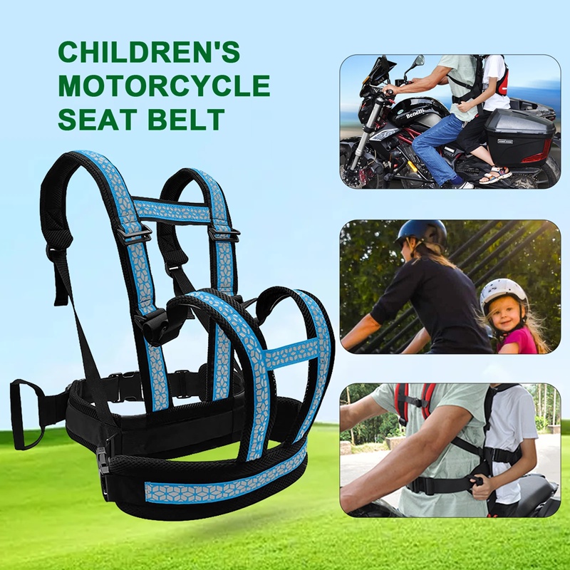 Child Motorcycle Seat Baby Carrier Safety Harness Electric Vehicles ...