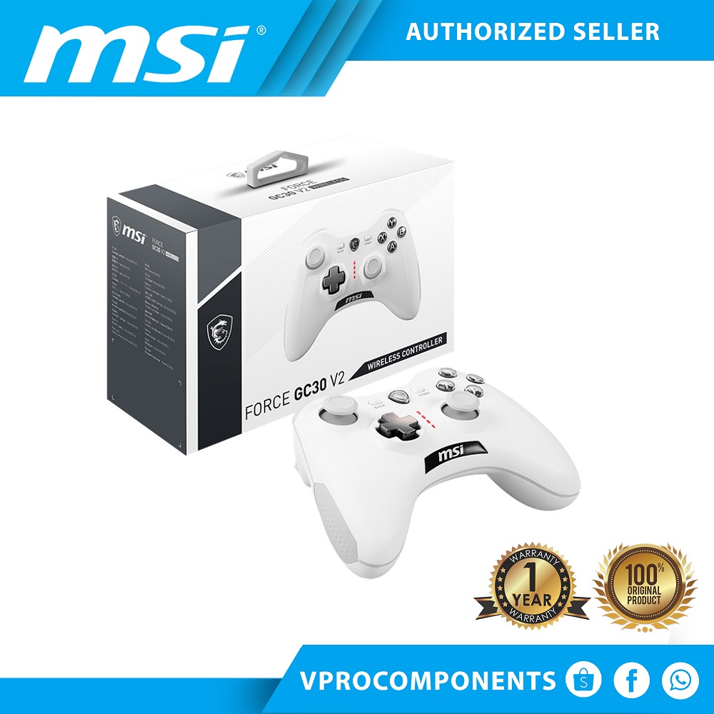 MSI Force GC30 V2 Wireless Gaming Controller | Shopee Philippines