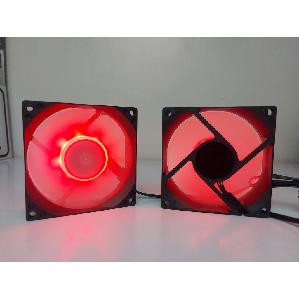 80MM LED RGB|RED|BLUE|WHITE EXHAUST FAN FOR PC AND DESKTOP(FREE SCREWS ...