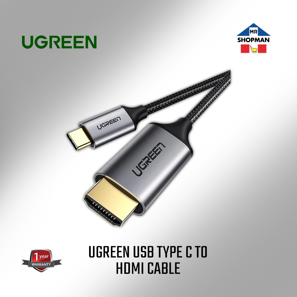 UGREEN USB Type C to HDMI Cable MM142 / 50570 | Shopee Philippines